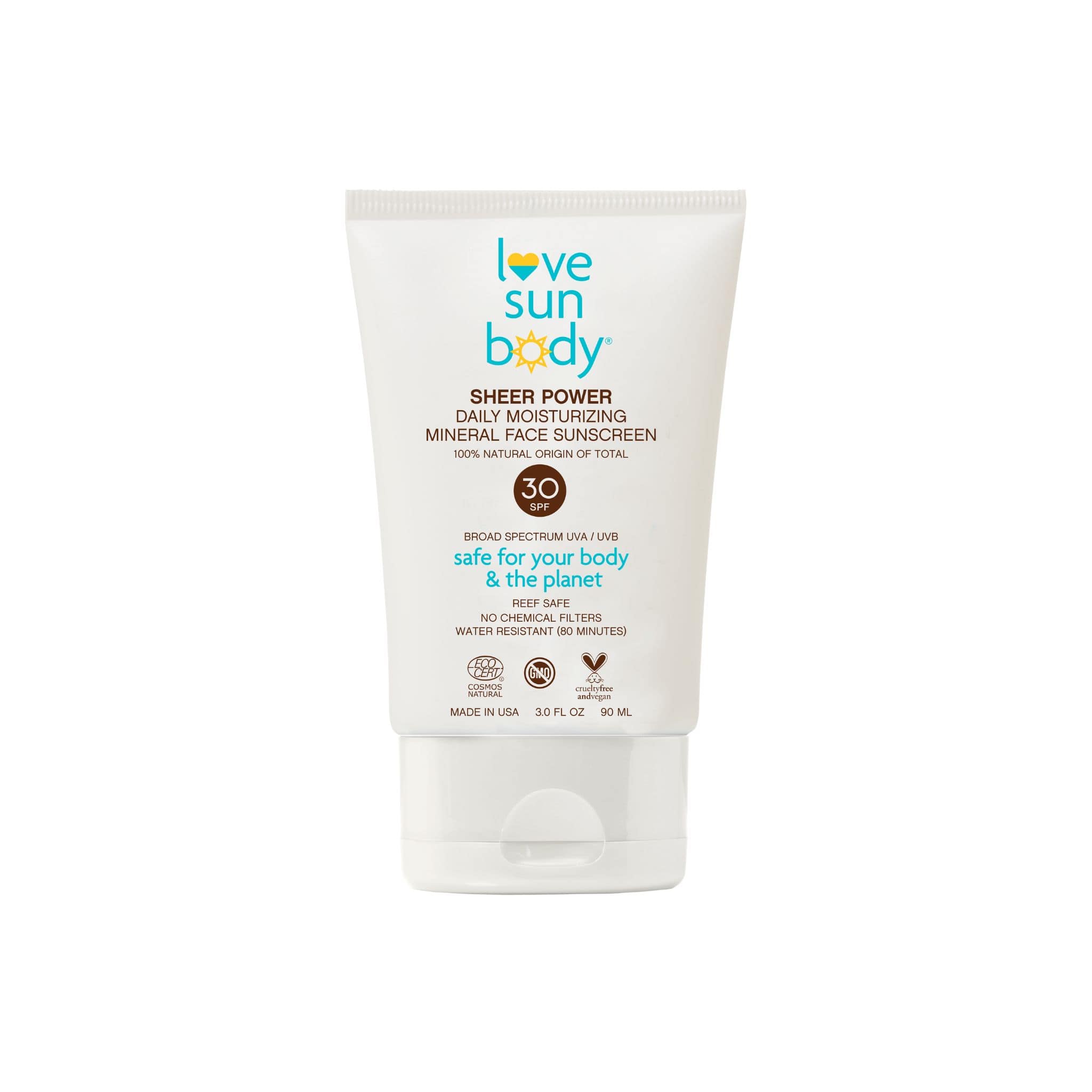 Love Sun Body - Mineral Face Sunscreen SPF 30 | Natural Me Beauty™