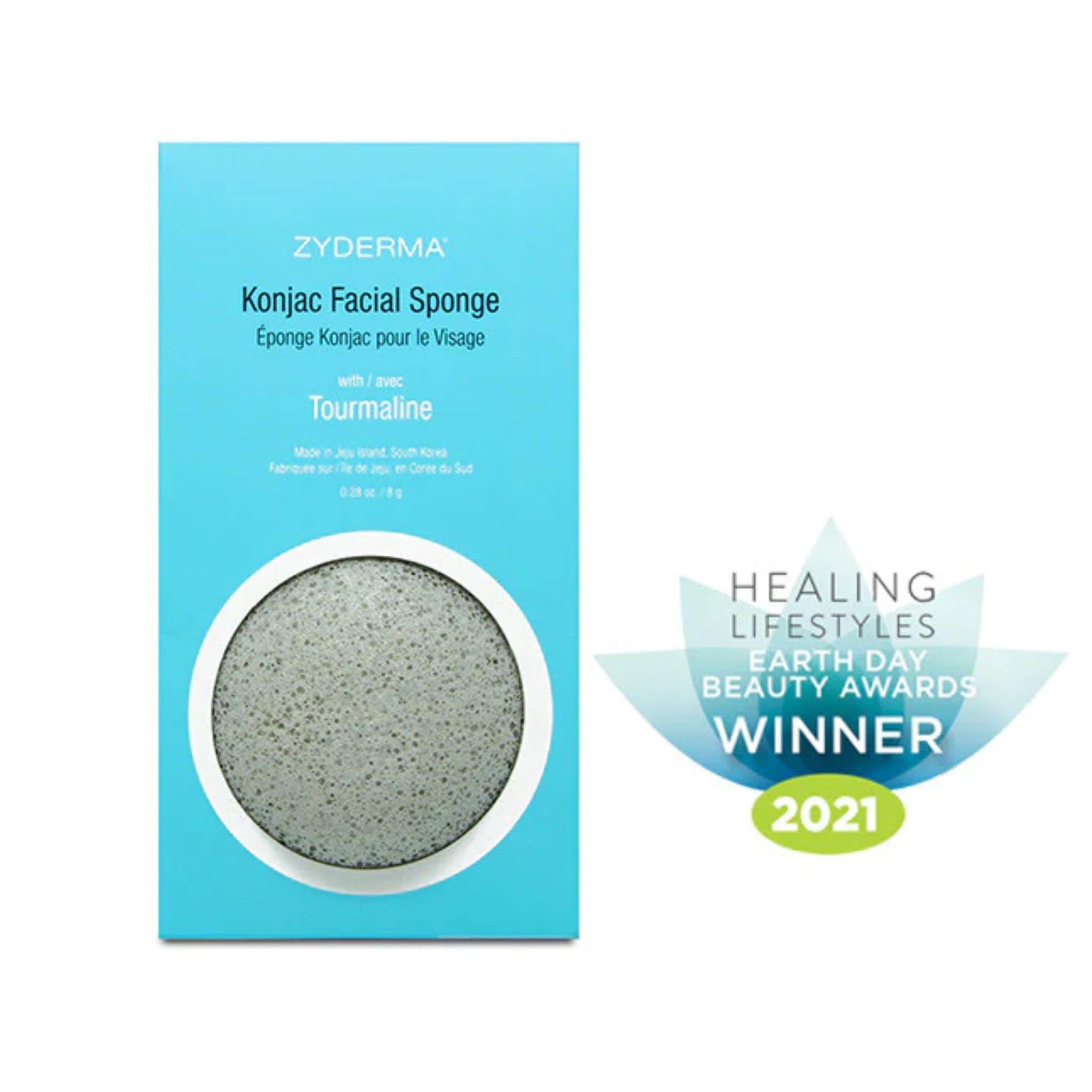 Zyderma - Konjac Facial Sponge with Tourmaline | Natural Me Beauty™