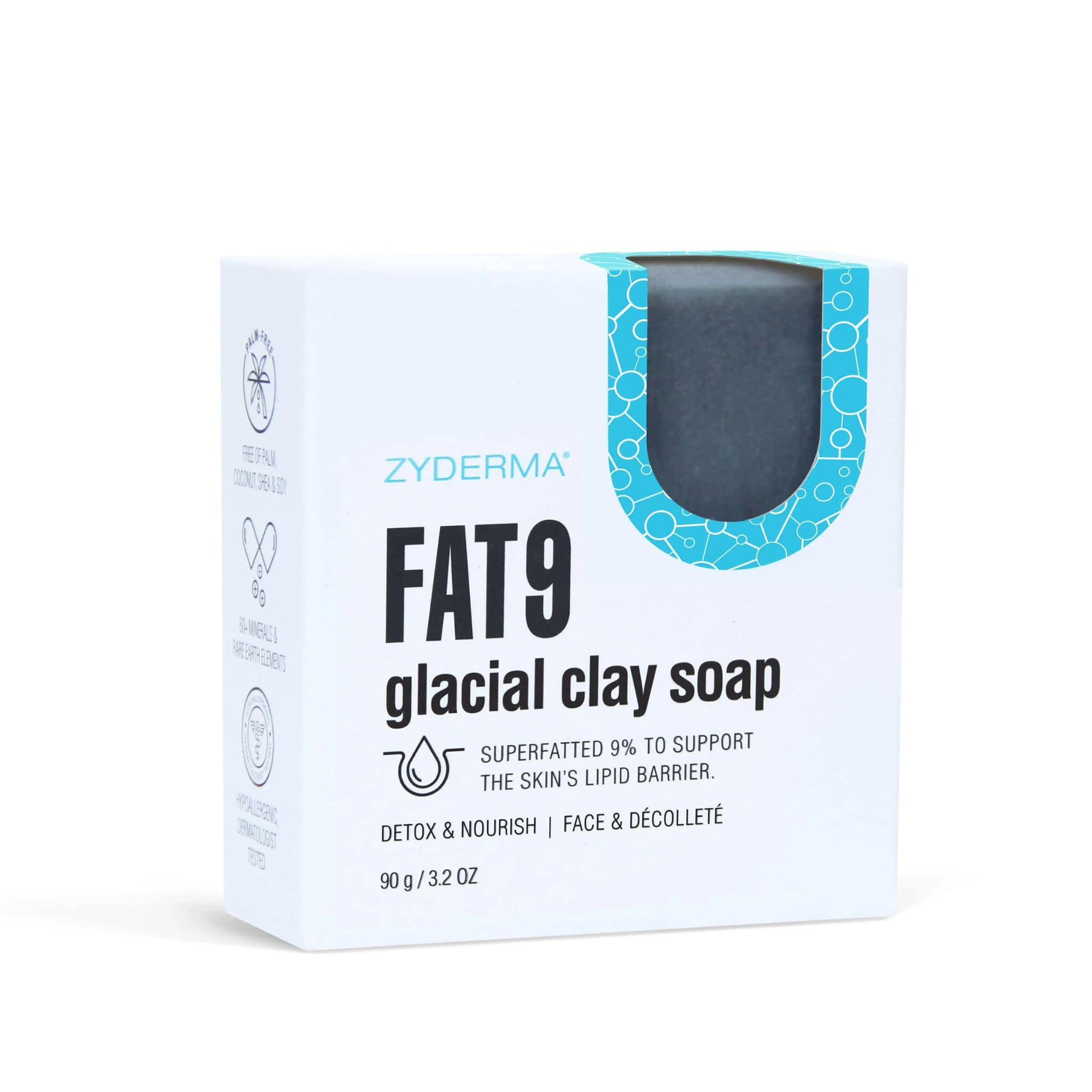 Zyderma - FAT9 Glacial Clay Complexion Soap | Natural Me Beauty™